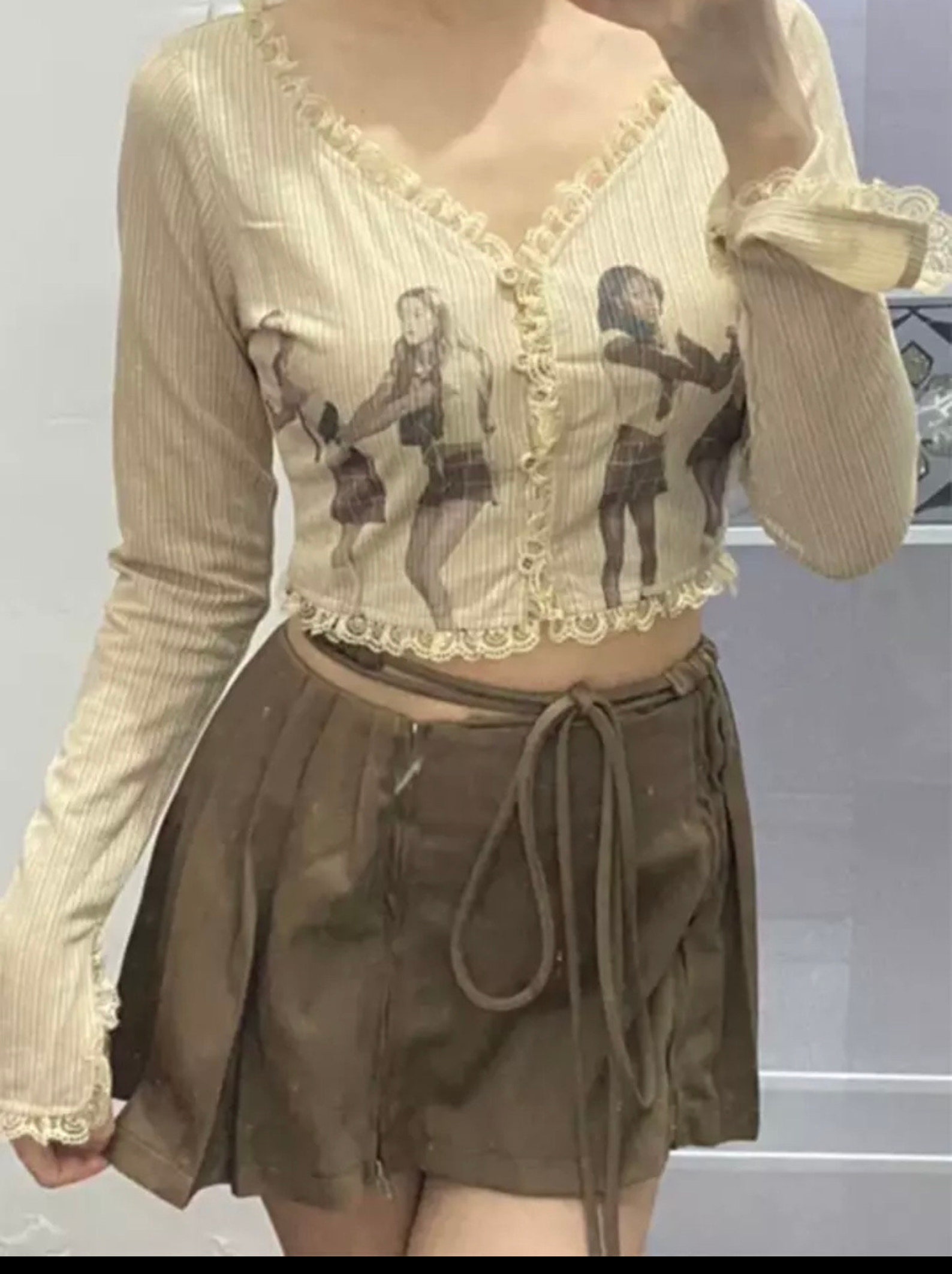 Y2K Coquette Girls With Guns Vive Maria Vibe Top - Etsy UK