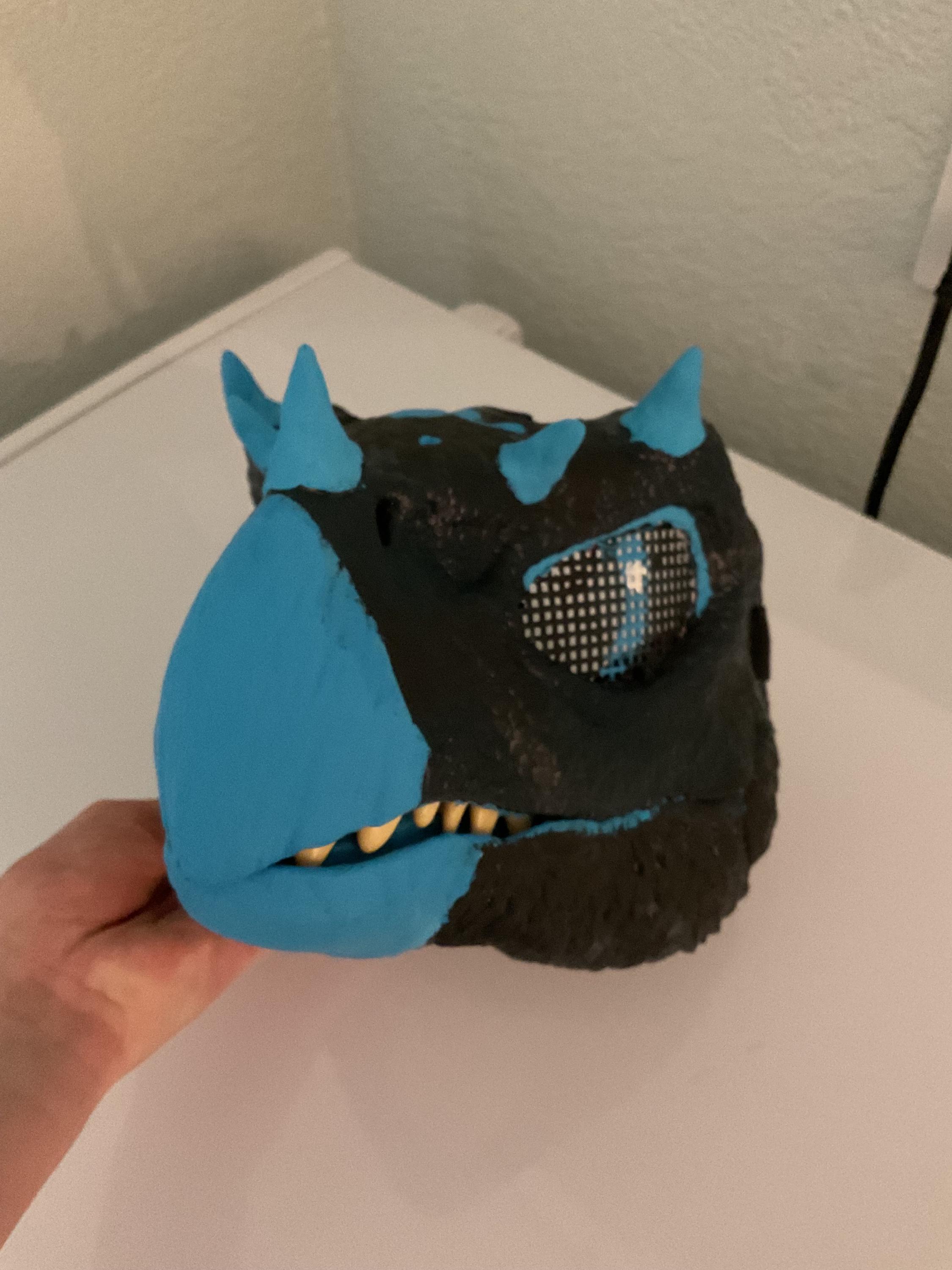 Black, Purple, and Pink Dragon Mask. - Etsy