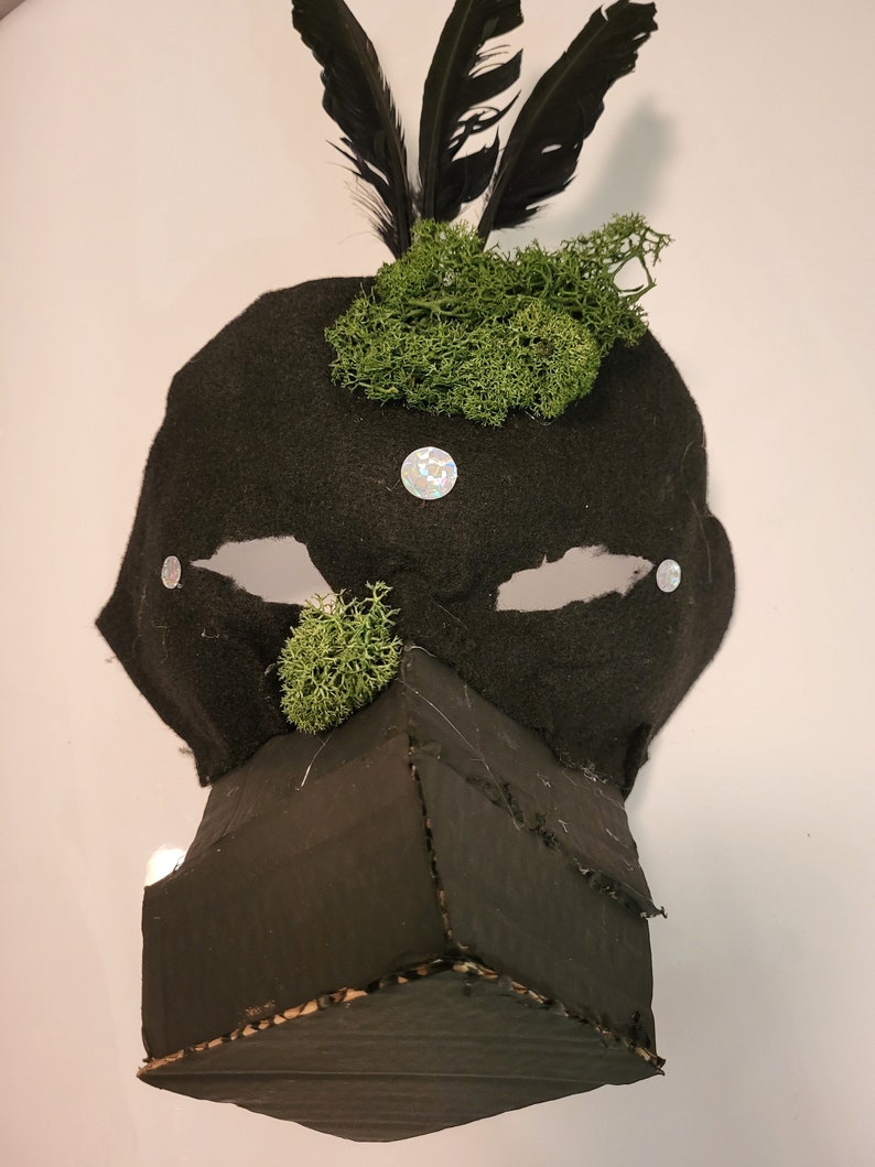 Black Crow Party Mask - Etsy