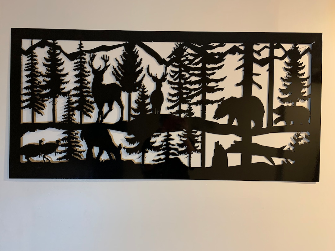 Metal Woodland Themed Sign - Etsy