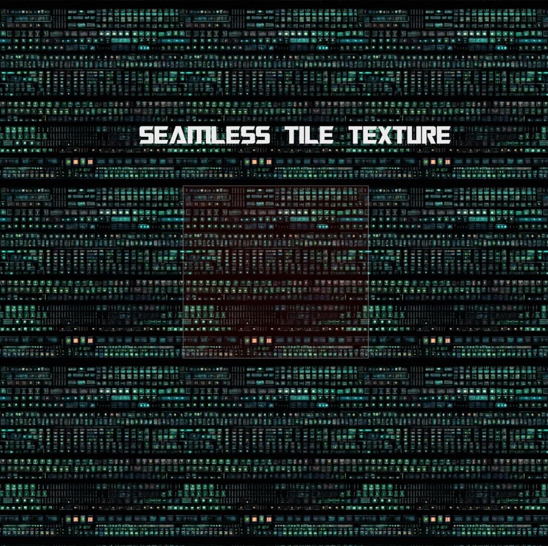 Seamless Tile Scifi Button Texture (infinite Sticker) (5.5-inch LARGE ...