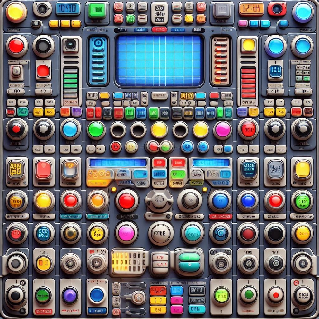 Laser Scan Grid Control Panel 5.5-inch LARGE Sticker - Etsy