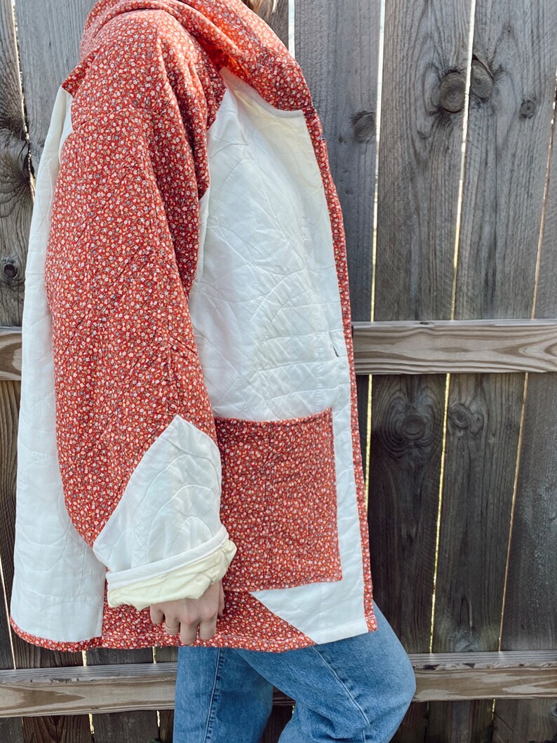 Upcycled Quilt Coat Vintage Clothes Upcycled Thrifted Sustainable ...