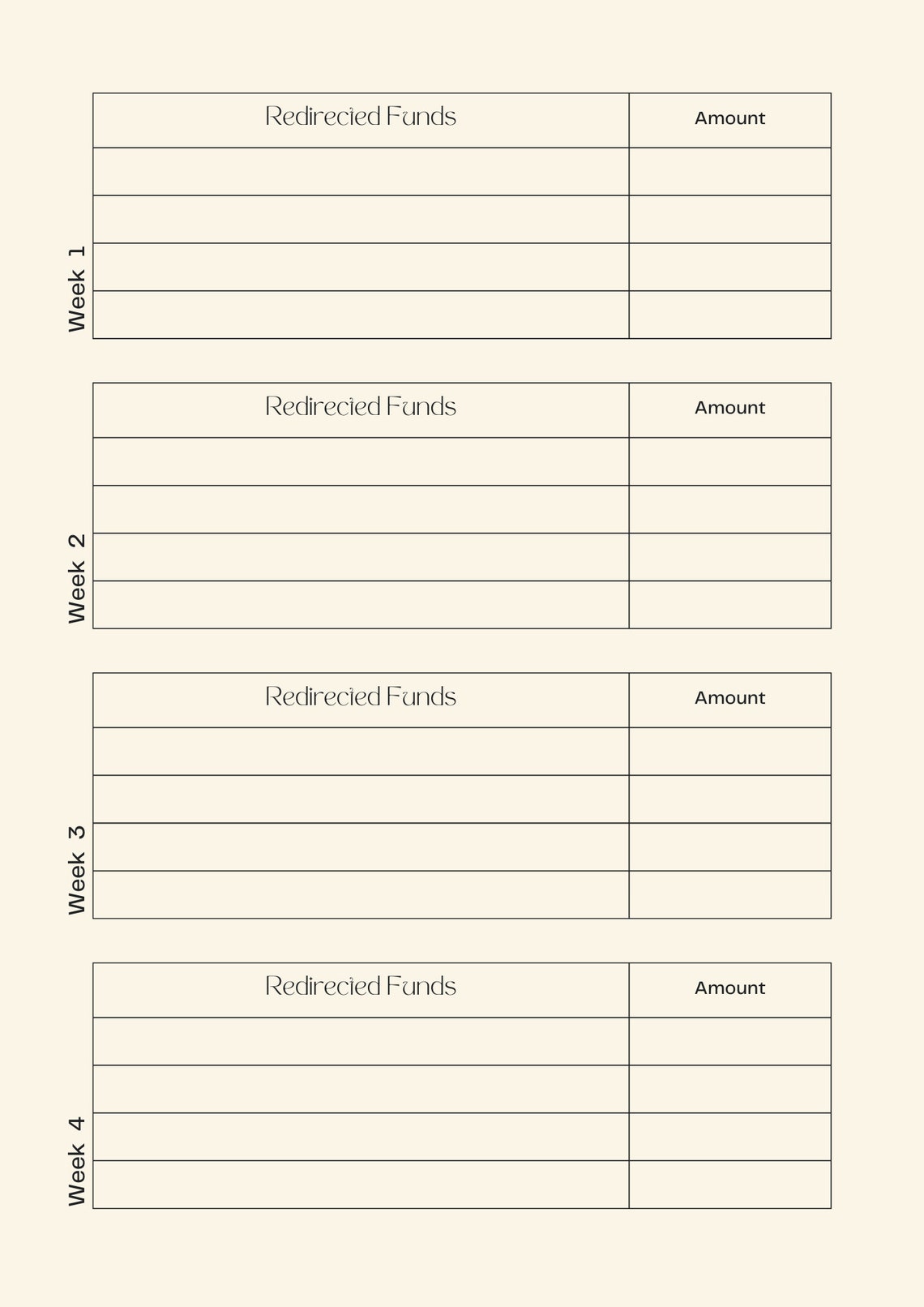 ADHD Monthly Budget Planner Blank - Etsy
