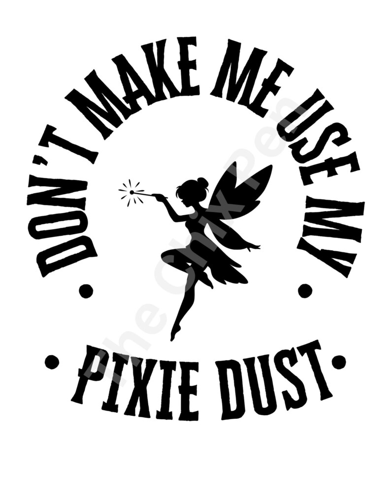 PNG SVG Fairy Silhouette Fun Tshirt Sayings Gift for Fairies Fanatics I ...