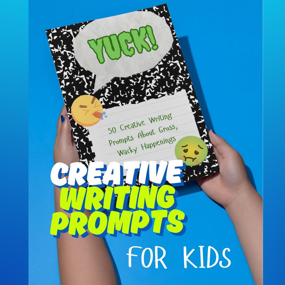 50 Gross & Silly Writing Prompts for Kids - Summer Break Fun - Digital ...