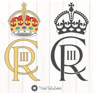 King Charles III Royal Cypher SVG for Cricut, Royal Family SVG - Etsy