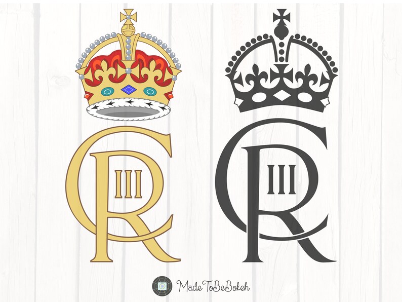 King Charles III Royal Cypher SVG for Cricut, Royal Family SVG - Etsy