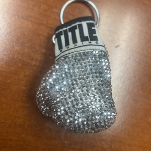 Bedazzled Boxing Glove Keychain - Etsy