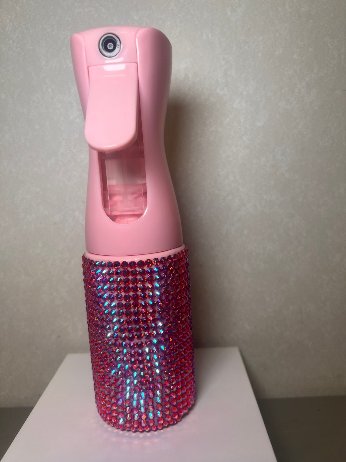 Bedazzled Pink Spray Bottle - Etsy