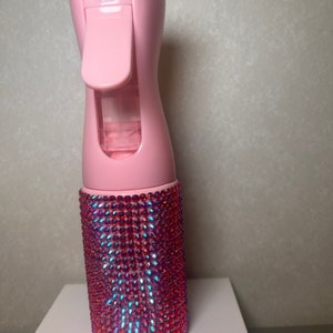 Bedazzled Pink Spray Bottle - Etsy