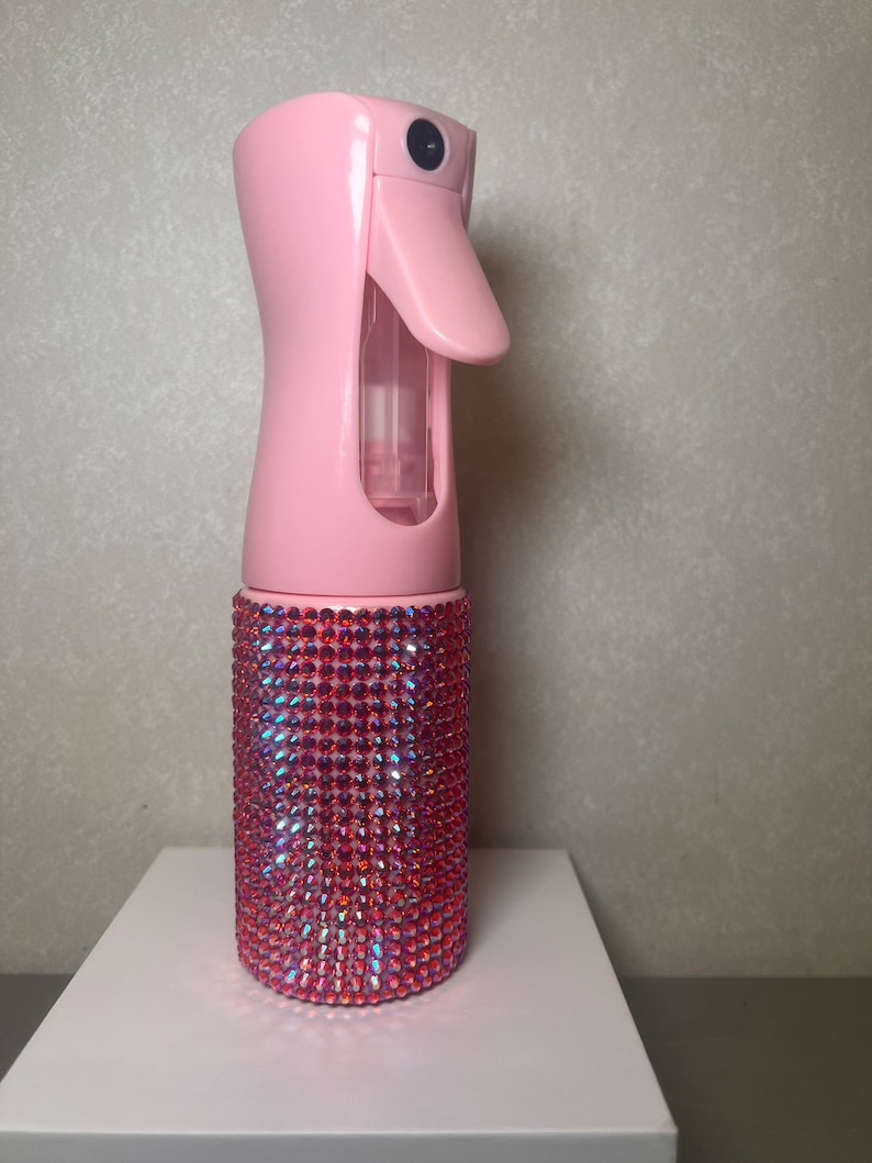 Bedazzled Pink Spray Bottle - Etsy