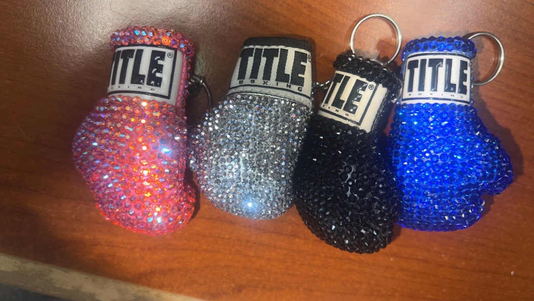 Bedazzled Boxing Glove Keychain - Etsy