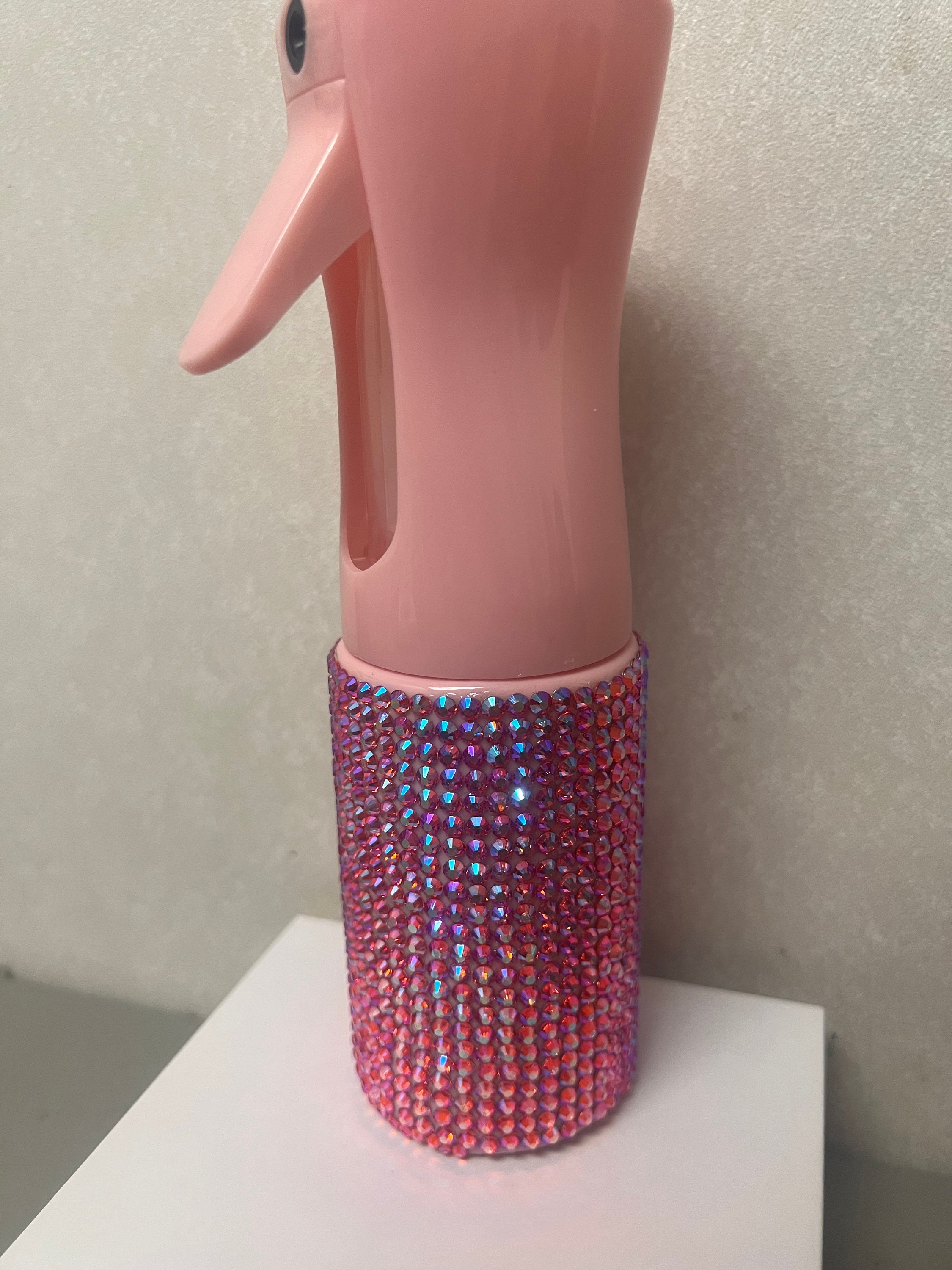 Bedazzled Pink Spray Bottle - Etsy