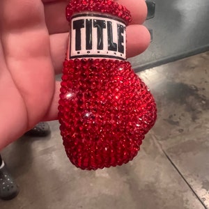 Bedazzled Boxing Glove Keychain - Etsy