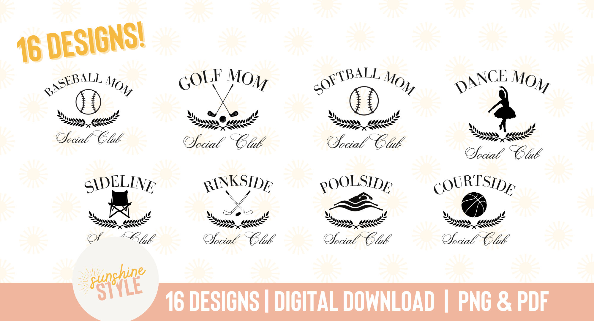 Sideline Social Club Designs| PNG | Social Club | Courtside Social Club ...