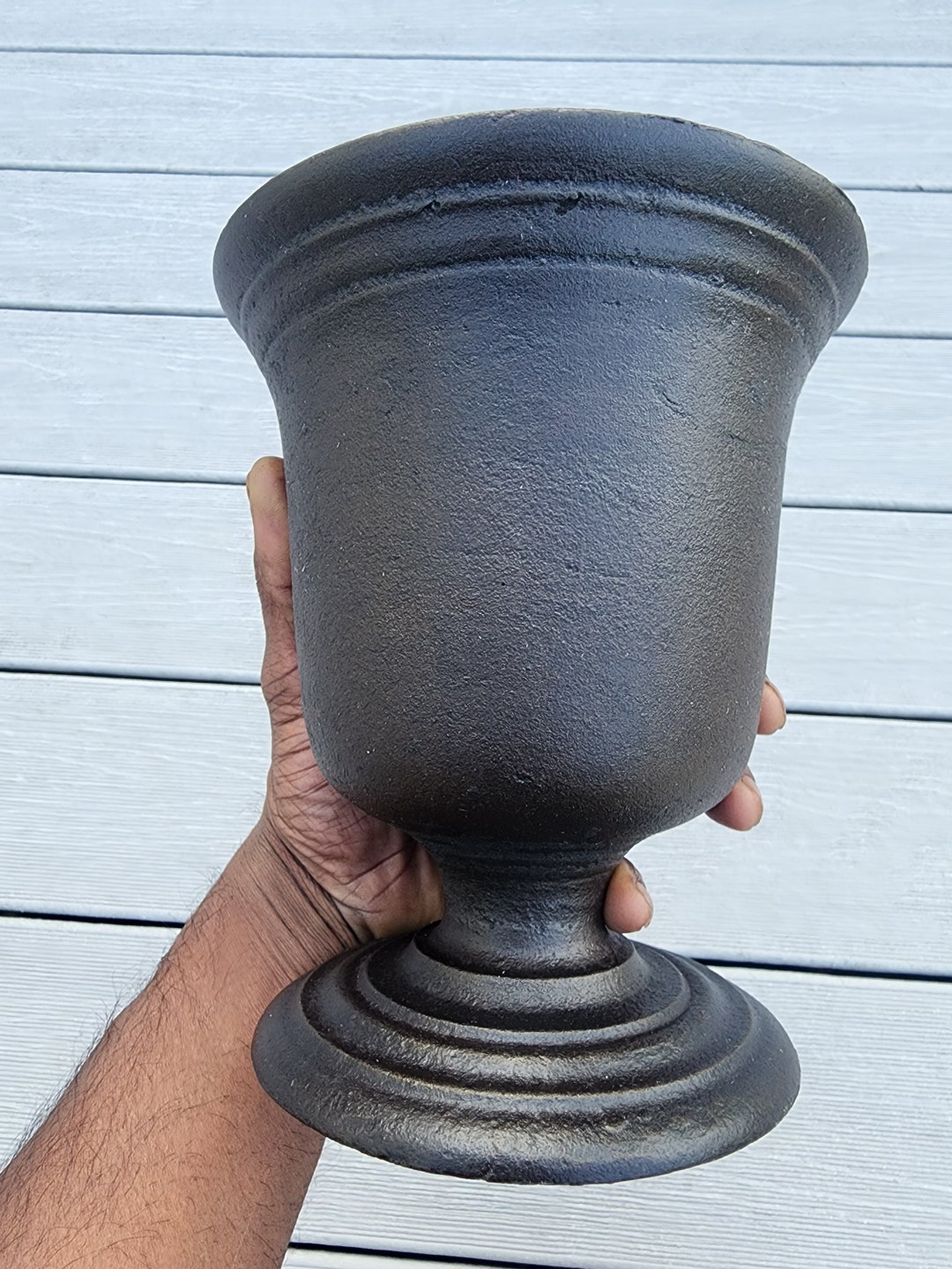 Cast Iron Mortar With Round Sprue Mark (ancient) - Etsy