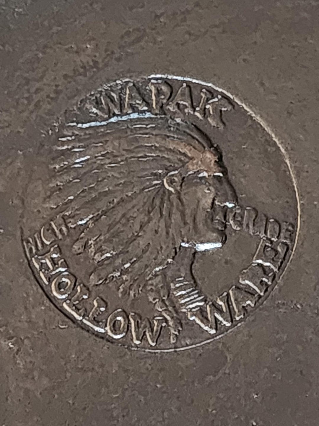 WAPAK Indian Head Skillet -size 8 [historical] - Etsy