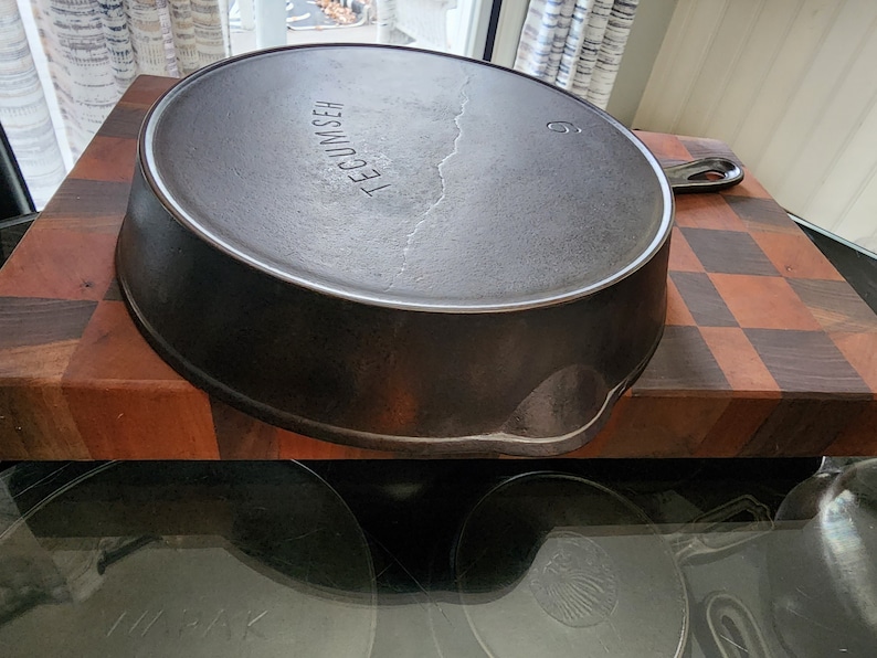 Extremely RARE! Tecumseh Cast Iron Skillet 9 With Heat Ring - Etsy