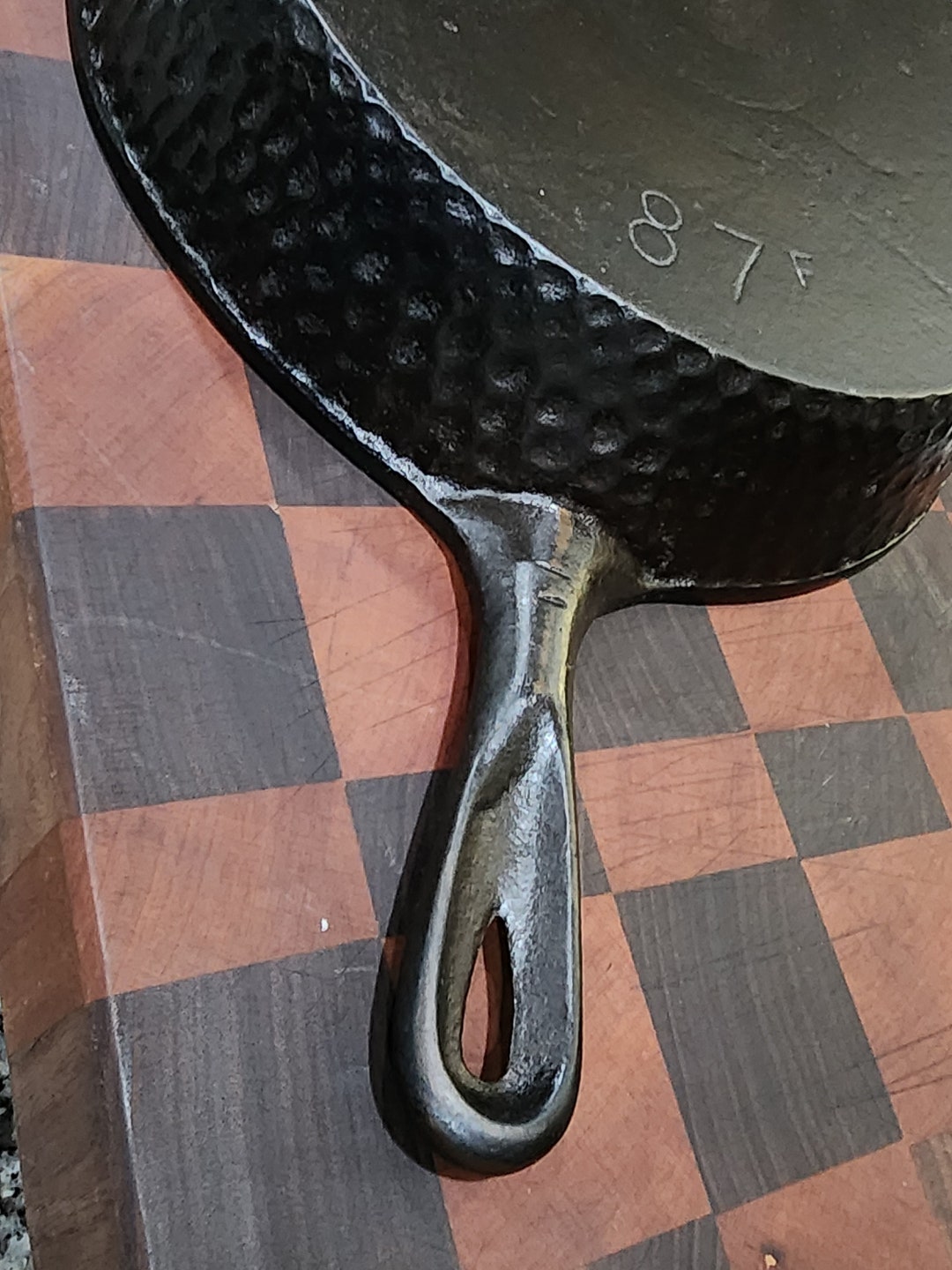 Chicago Hardware Foundry CHF DEEP Hammered Skillet 87F - Marked - Etsy
