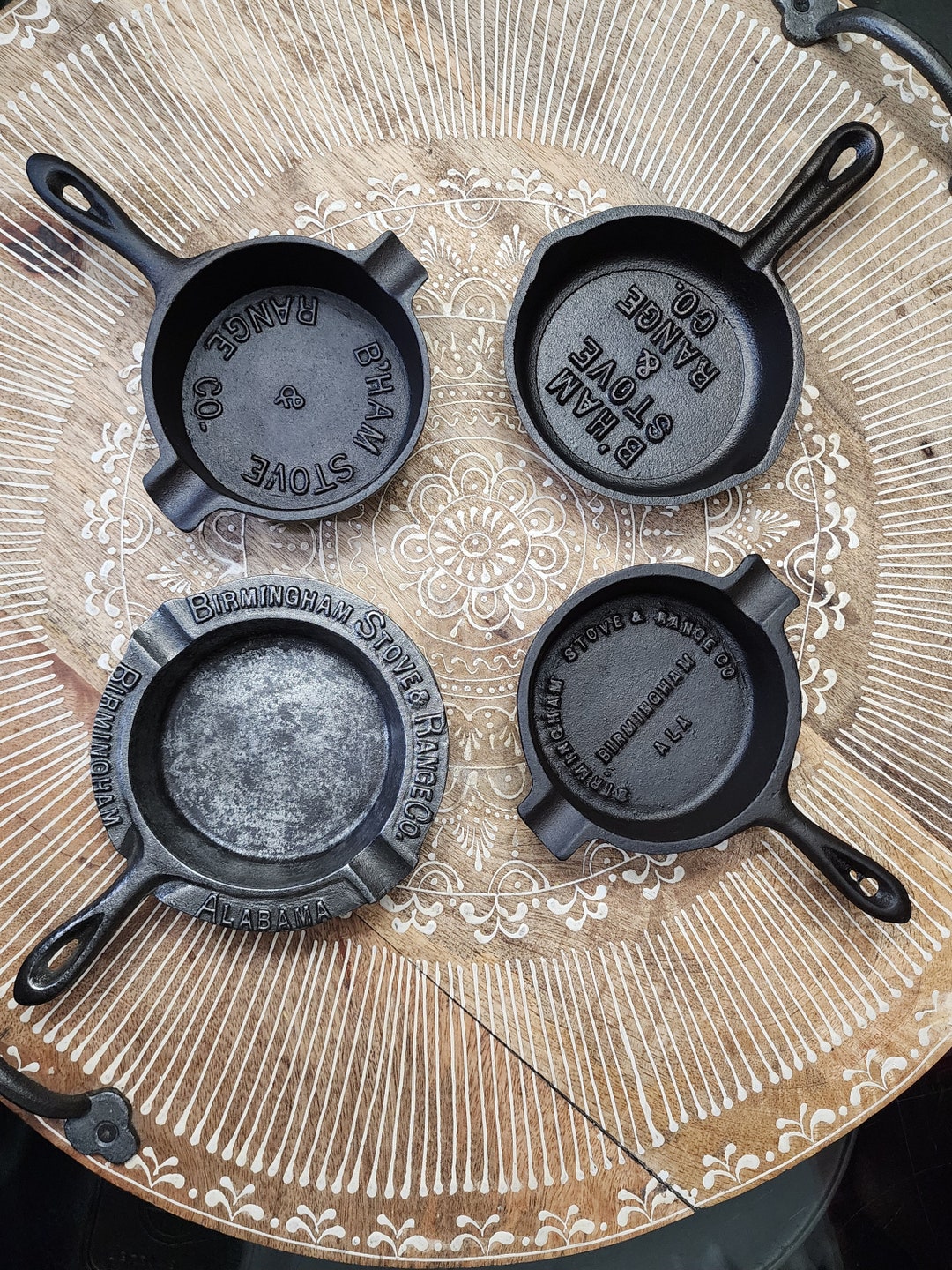 BSR Ashtrays, Spoon Rests, and Minis-set of 4-cast Iron by Birmingham ...