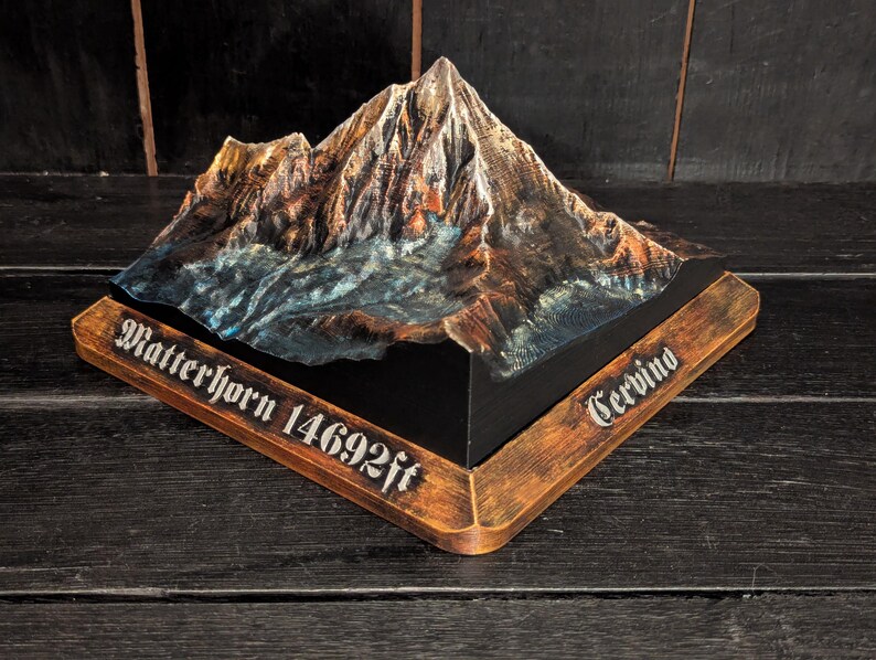3d-model of Matterhorn - Etsy