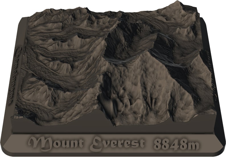 Mount Everest - STL File for 3d-printing - Etsy Australia