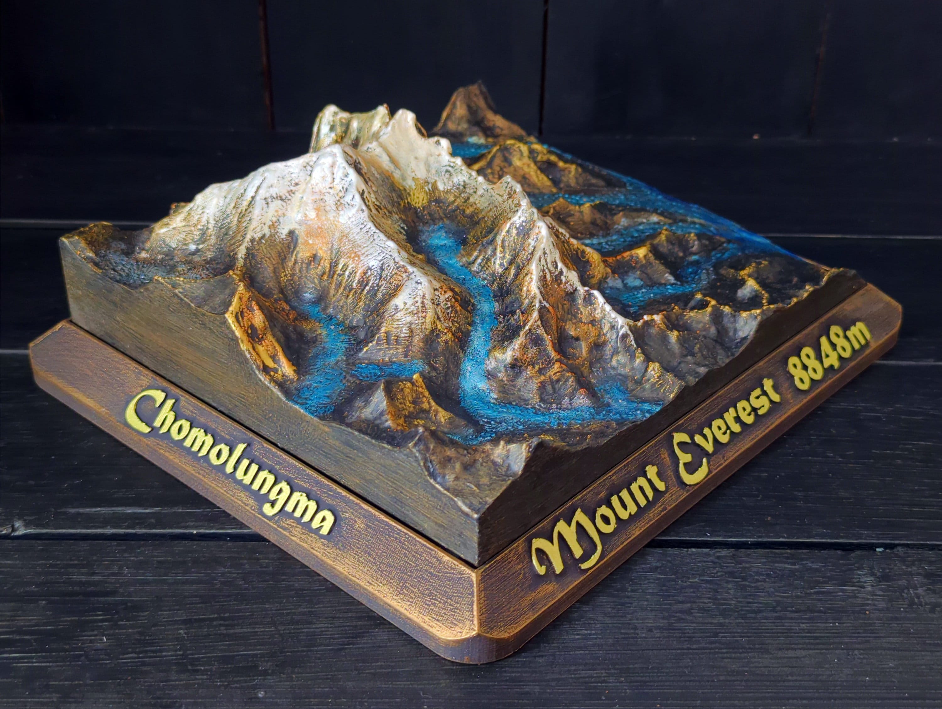 3d-model of Mount Everest and Lhotse - Etsy