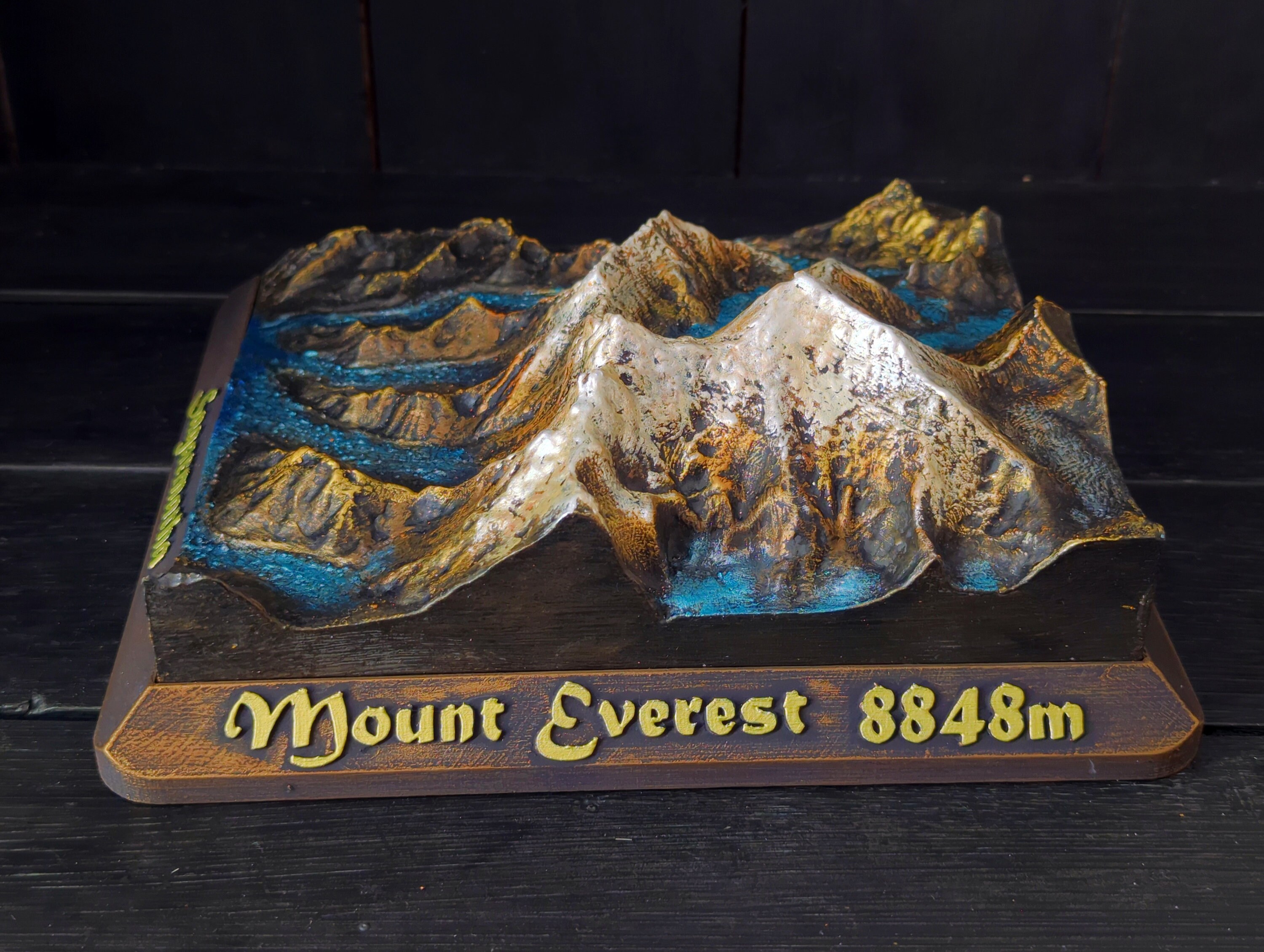 3d-model of Mount Everest and Lhotse - Etsy