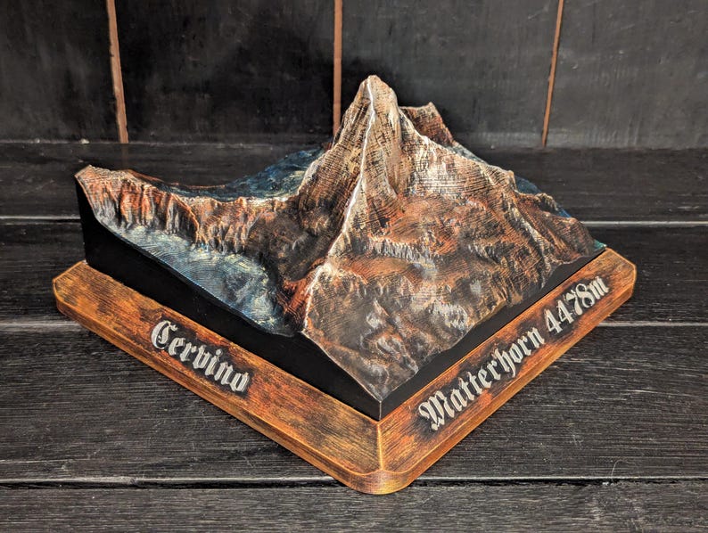 3d-model of Matterhorn - Etsy