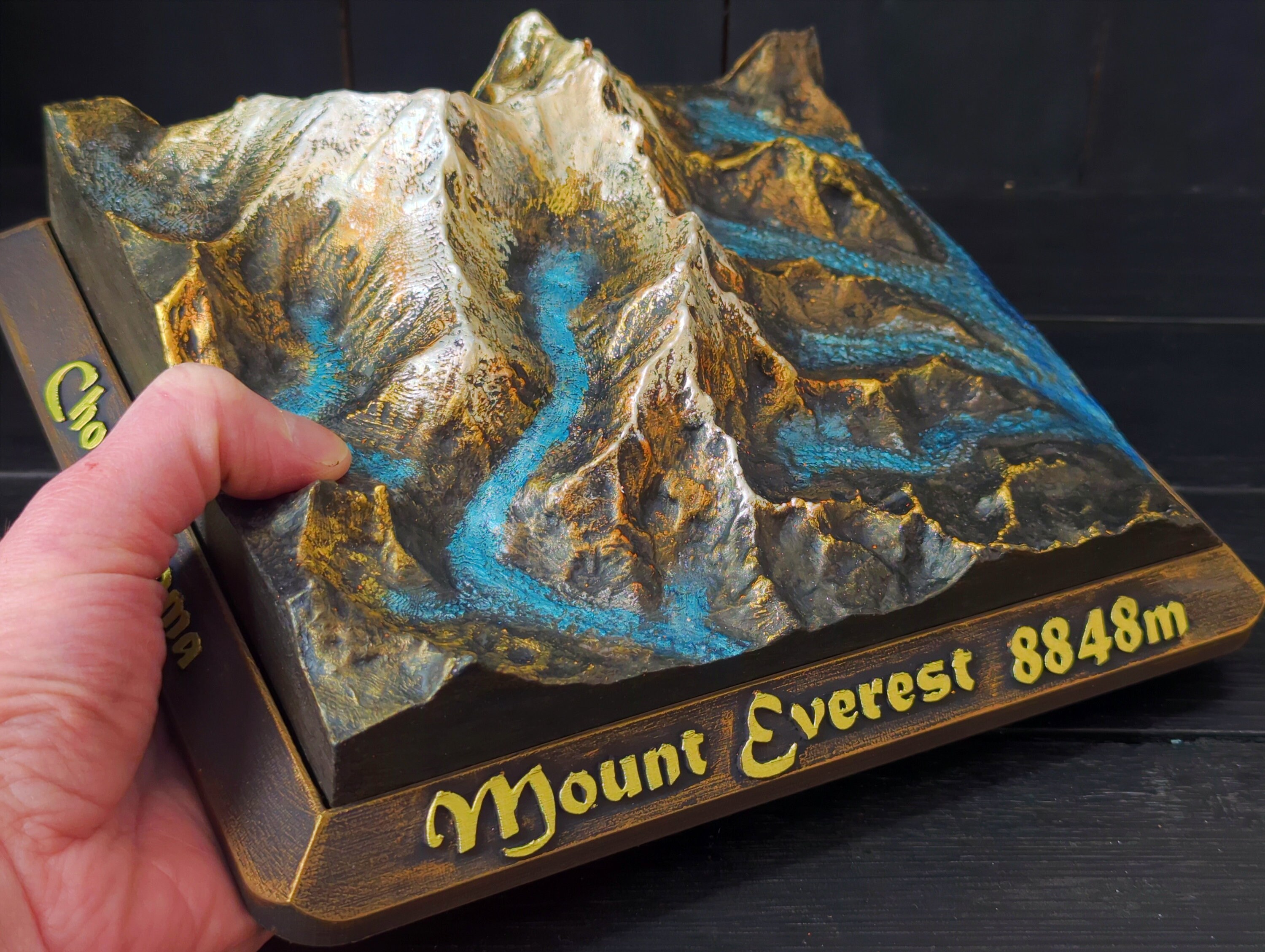 3d-model of Mount Everest and Lhotse - Etsy
