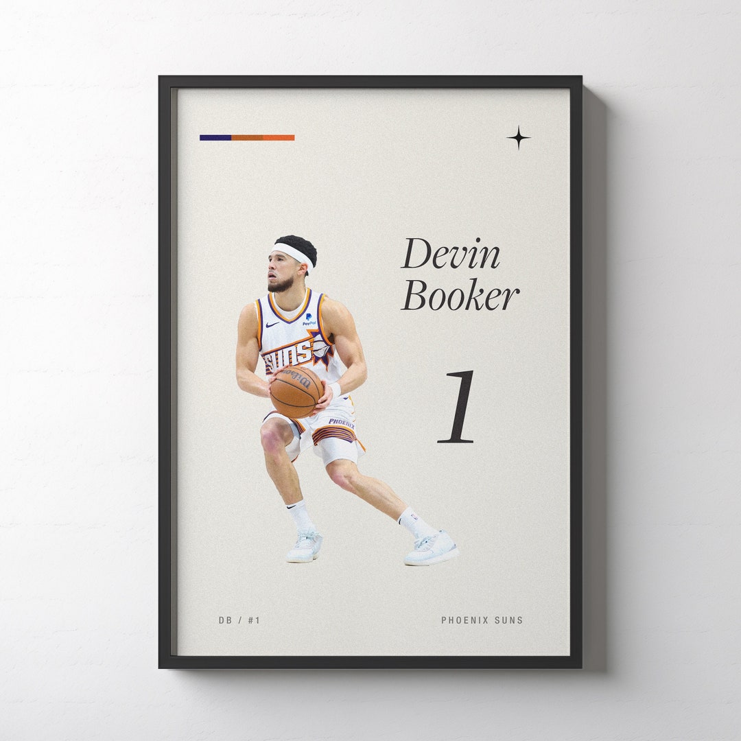 Devin Booker Poster, Basketball Poster, Phoenix Suns Poster, Phoenix ...