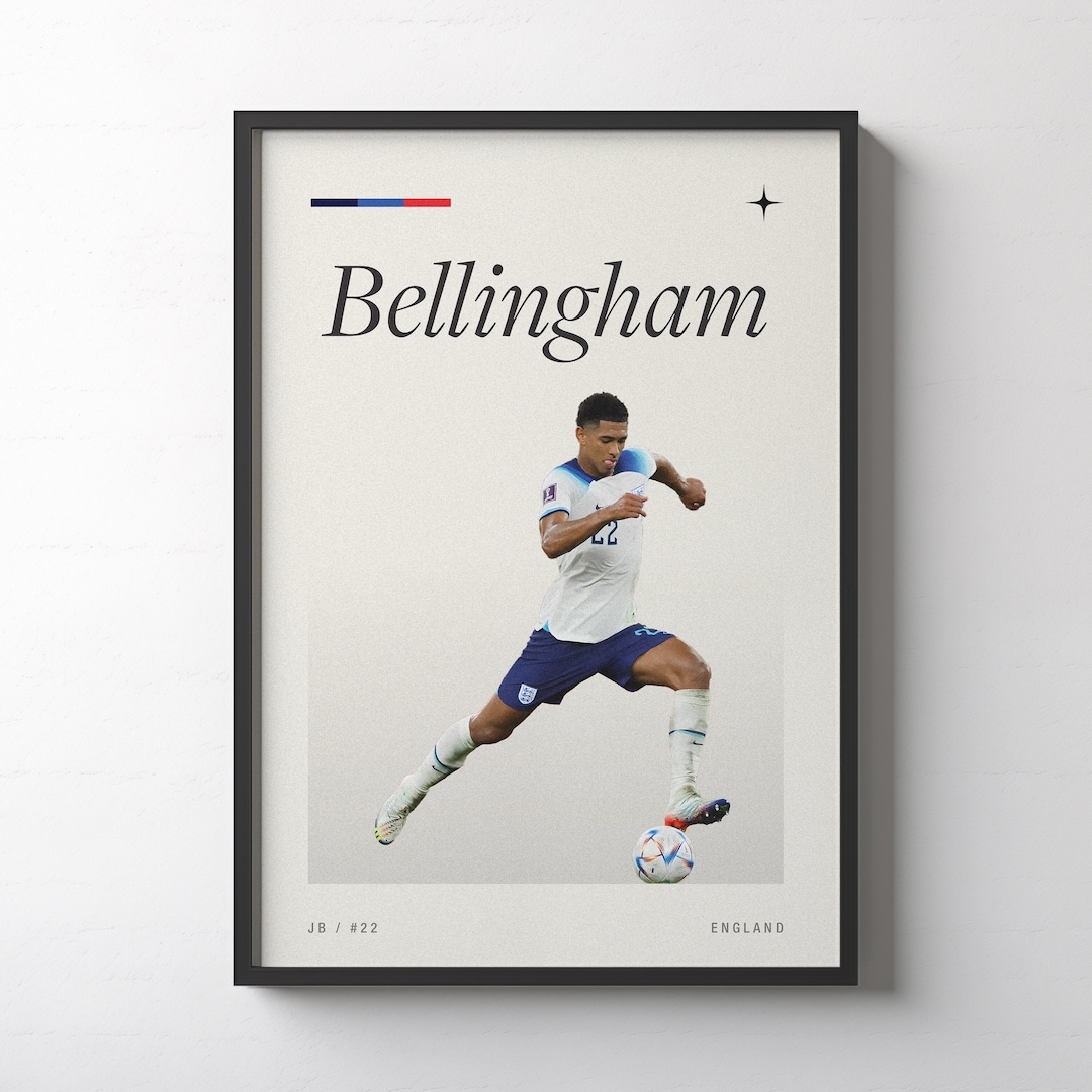 Jude Bellingham Poster, Real Madrid Poster, Bellingham Poster, Football ...