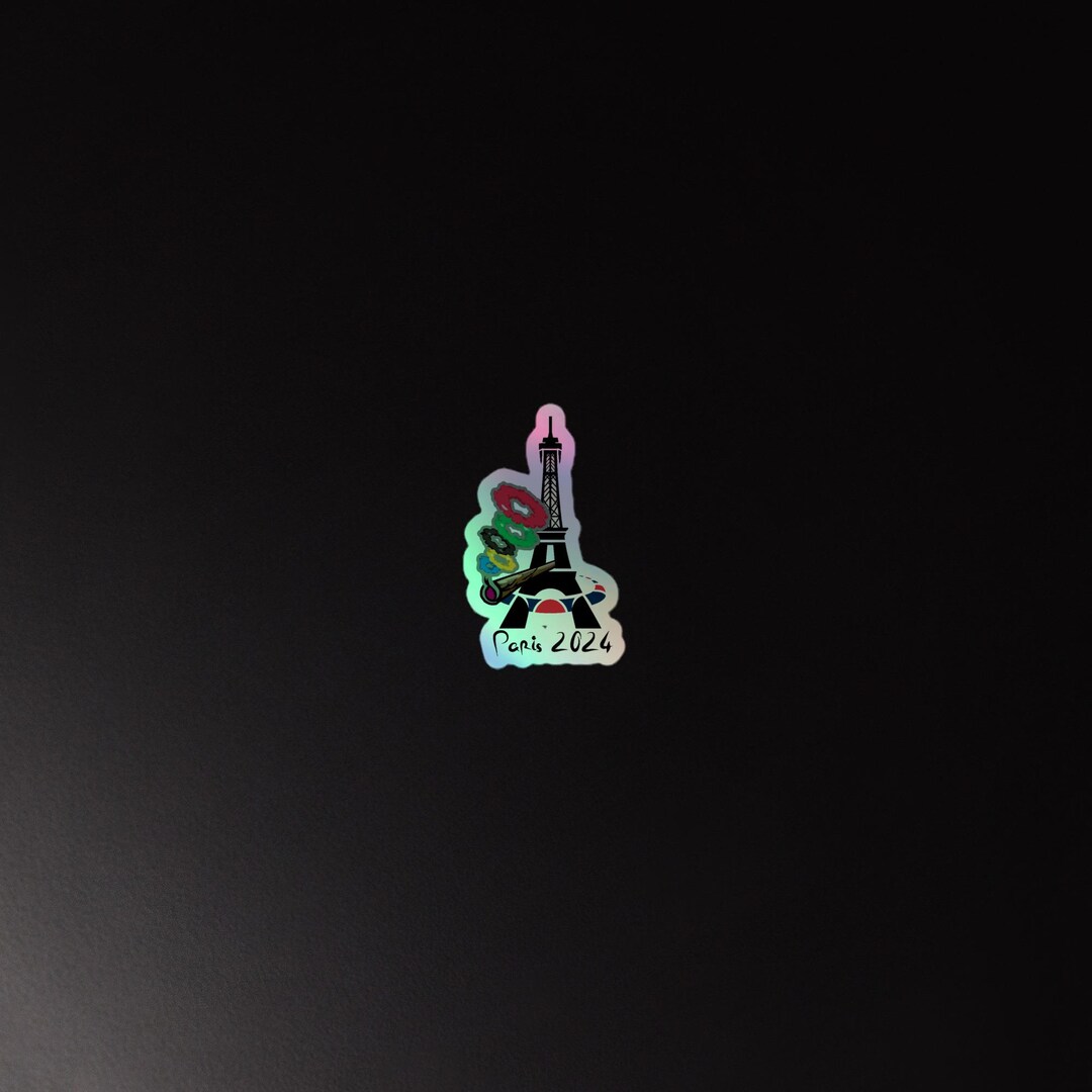 2024 Paris Olympics Holographic Sticker Smokin 420 Weed Olympics Gold ...