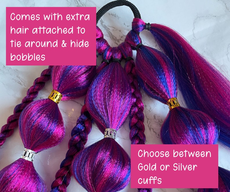 Blackcurrant and Blueberry Rave and Festival Tie-in Braids - Etsy