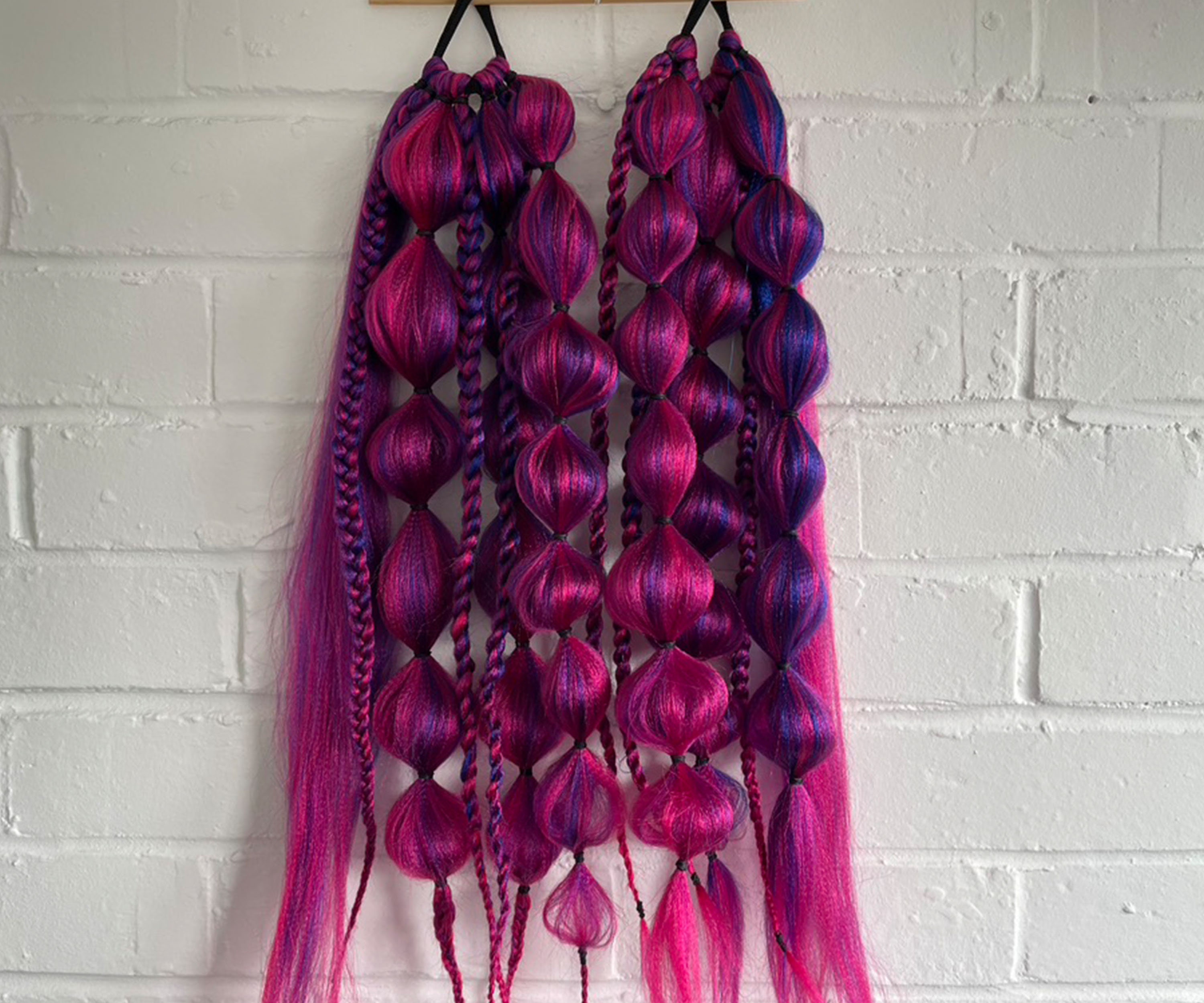 Blackcurrant and Blueberry Rave and Festival Tie-in Braids - Etsy