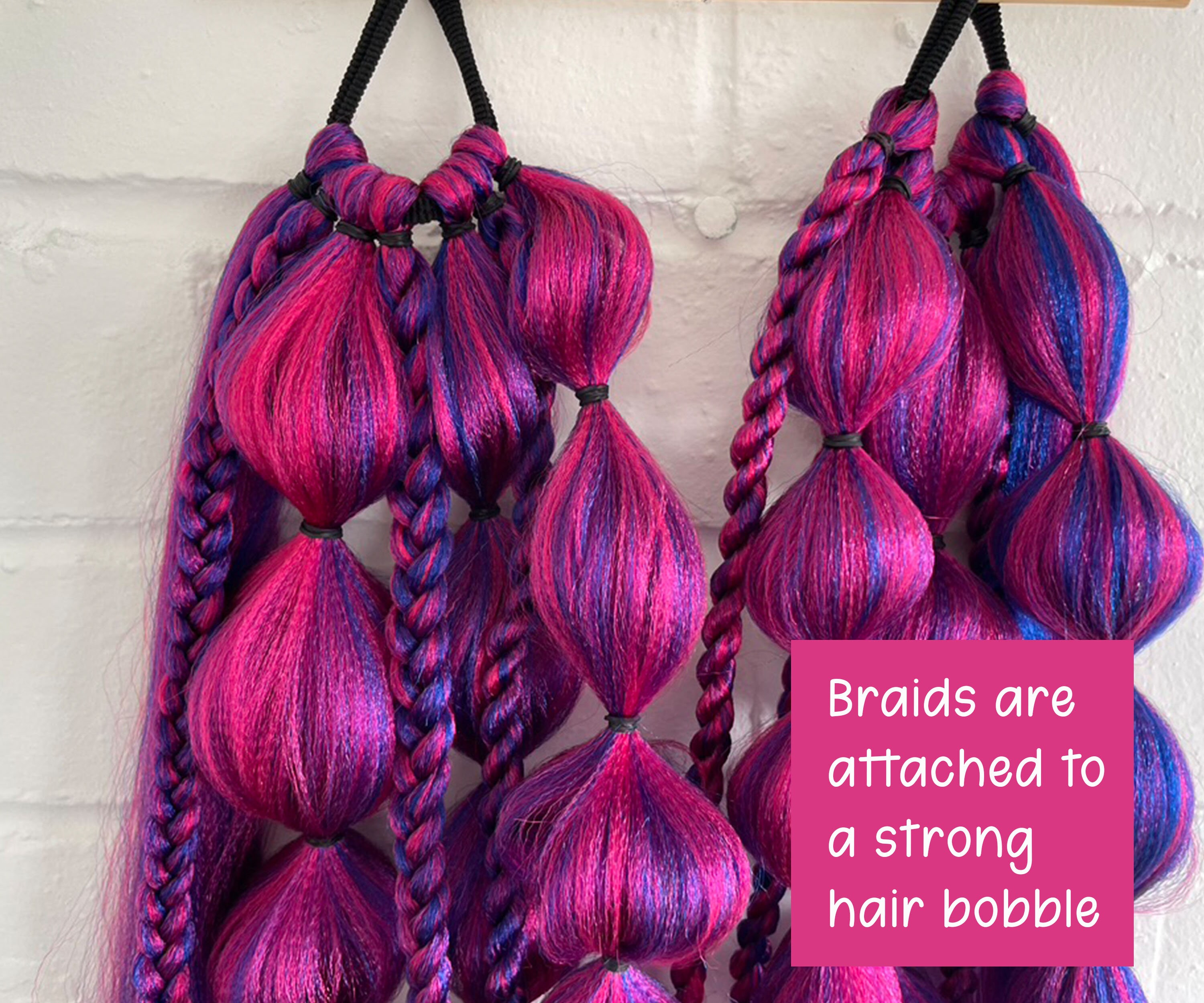 Blackcurrant and Blueberry Rave and Festival Tie-in Braids - Etsy