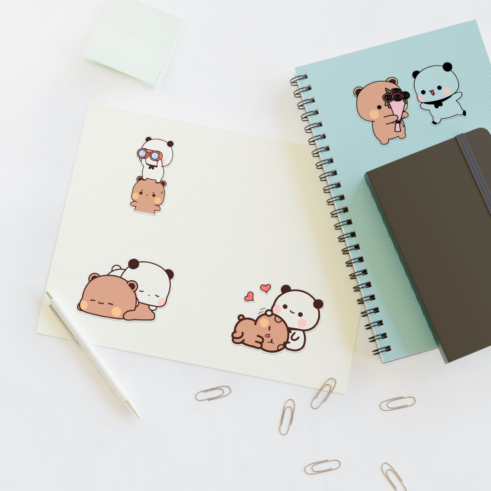 Bubu and Dudu Bear Sticker Sheets - Etsy