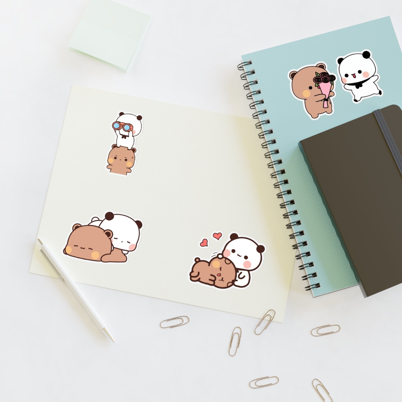 Bubu and Dudu Bear Sticker Sheets - Etsy