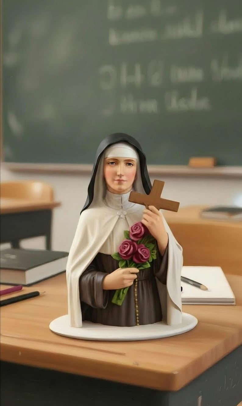St. Therese of Lisieux Statue – Catholic Altar Figurine, the Little ...