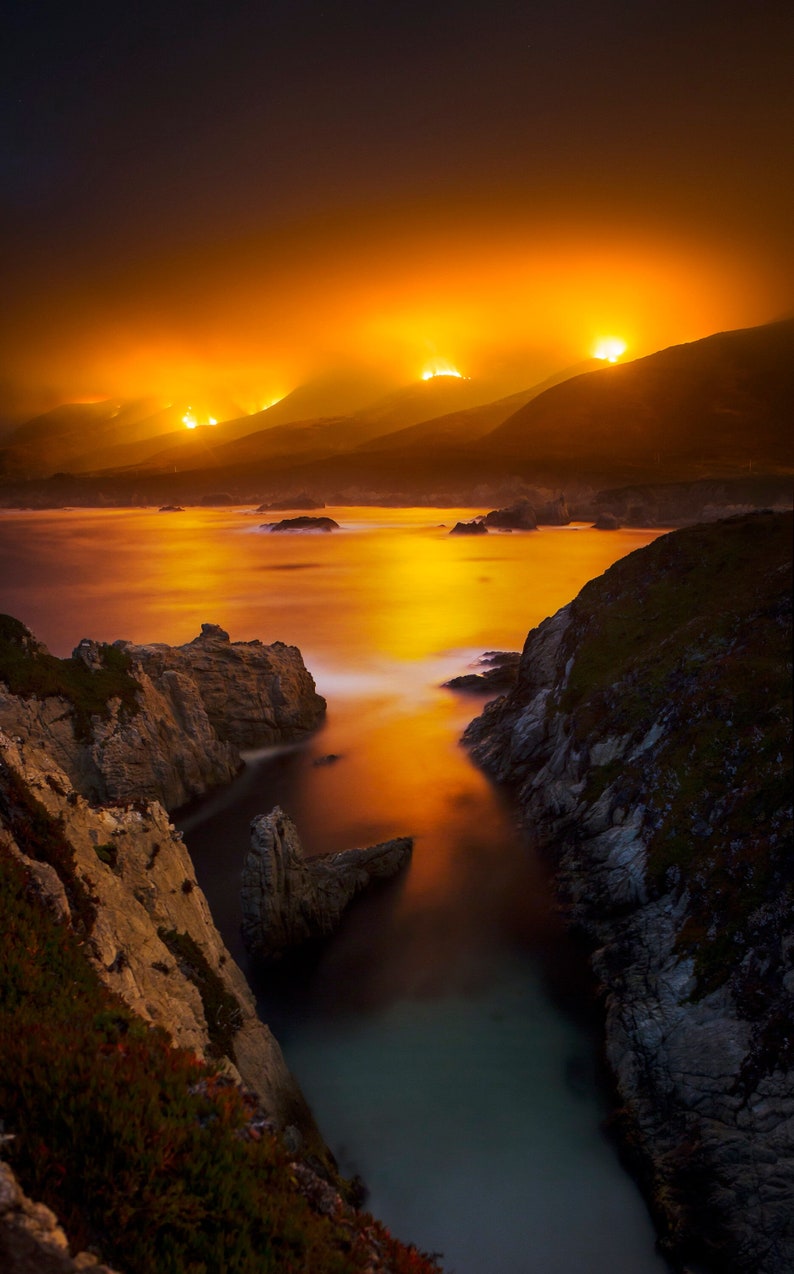 Big Sur Wildfire, Soberanes 2016 Garapatta State Park California - Etsy