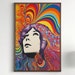 60s Psychedelic Woman Painting 1960s Art Style Pop Art Wall - Etsy Canada