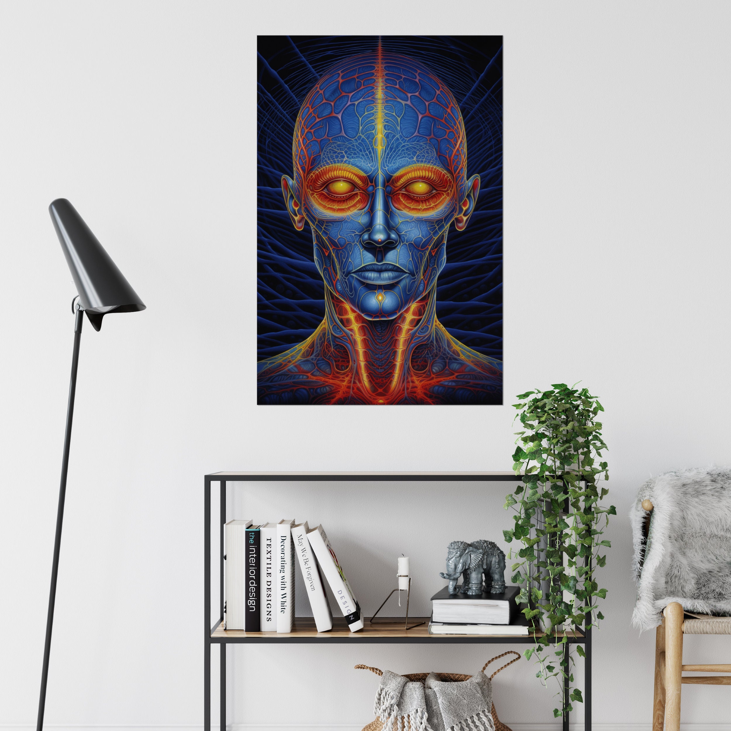 DMT Painting Psychedelic Wall Decor Trippy Art Print - Etsy