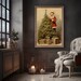 Vintage Christmas Watercolor Painting, Holiday Xmas Art, Printable ...