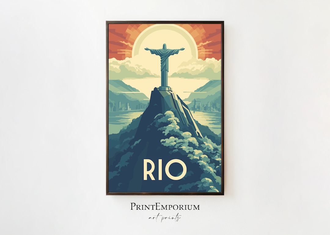 Rio De Janeiro Travel Poster Brazil Wall Decor Brazil Travel - Etsy Canada
