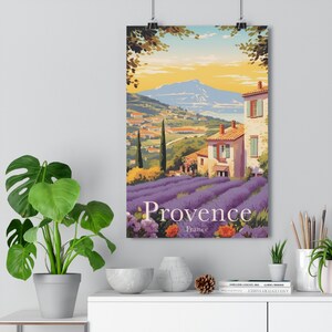 Provence Travel Poster, Printable Vintage Travel Poster, French Decor ...