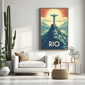 Rio De Janeiro Travel Poster Brazil Wall Decor Brazil Travel - Etsy Canada