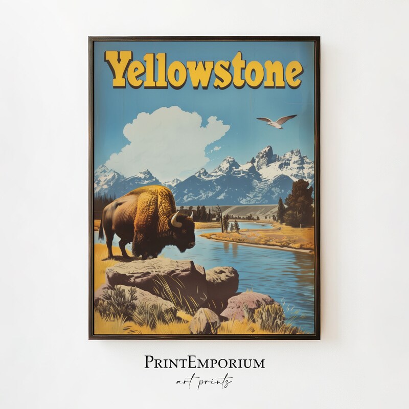 Yellowstone Poster - Etsy