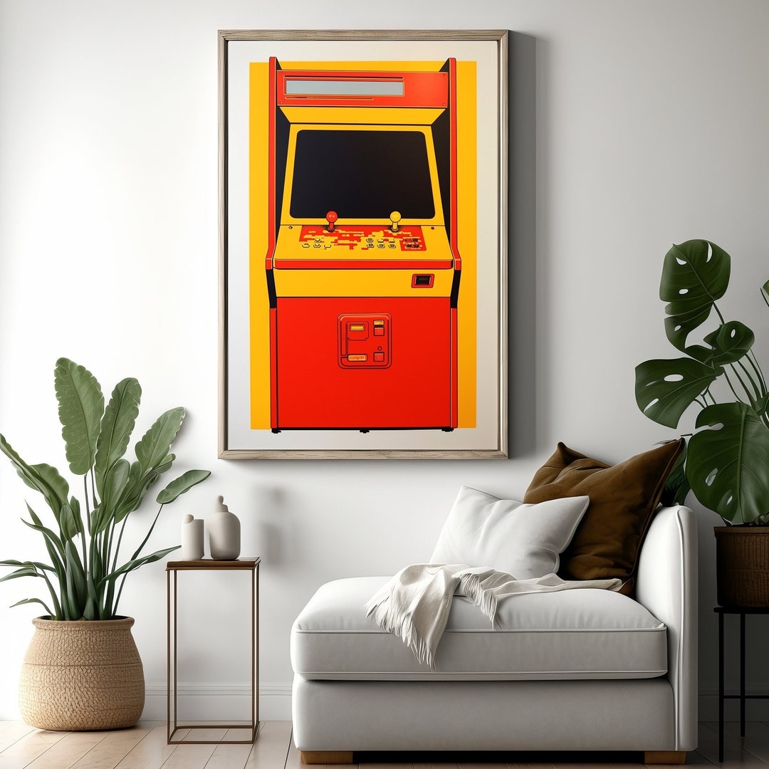Arcade Art Print Modern Wall Art Vibrant Home Decor - Etsy
