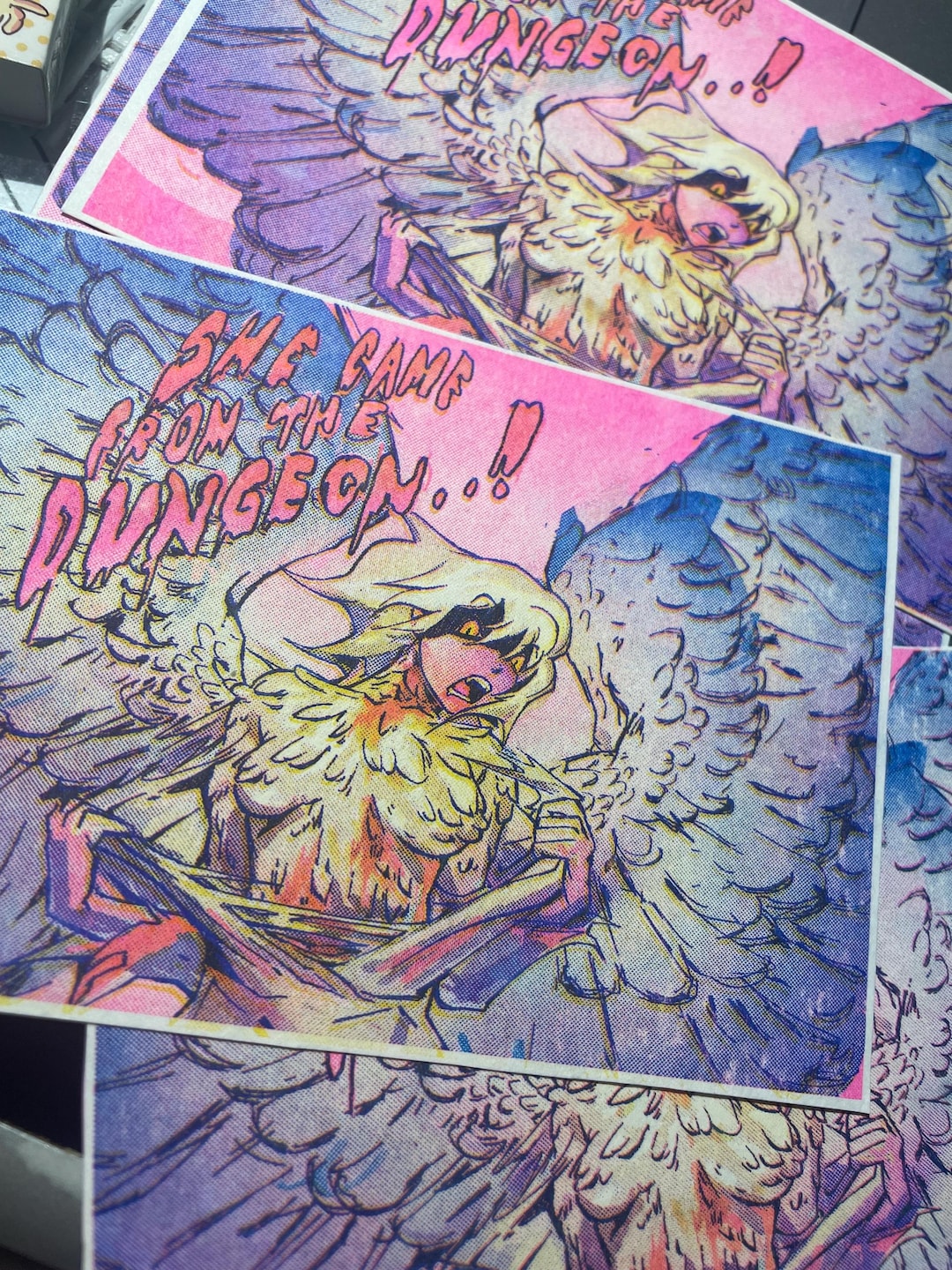 Chimera Falin Dungeon Meshi Risograph Print (small Ver) - Etsy